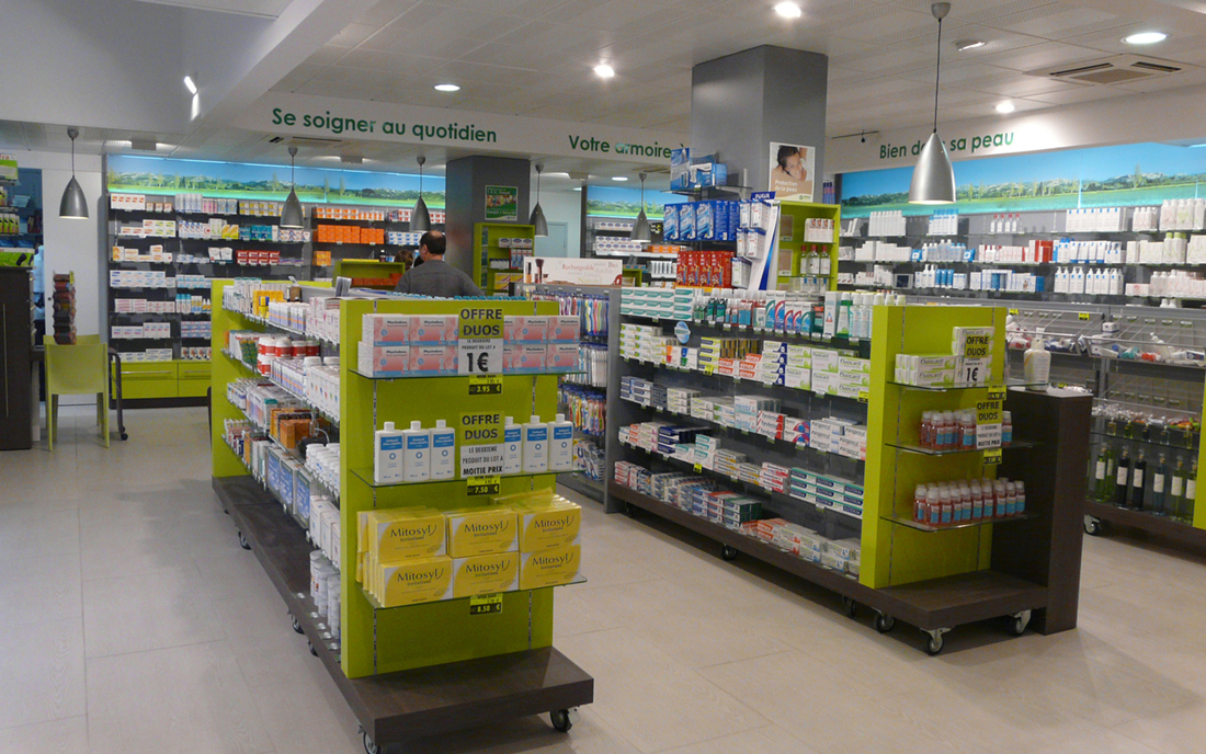 Aménagement intérieur de Pharmacie
