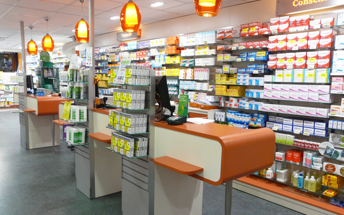 Aménagement intérieur de Pharmacie